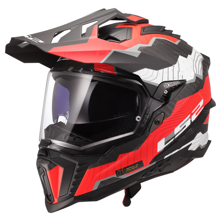 MX701 EXPLORER CARBON TRICK WHITE RED-06 – ls2helmetsindia